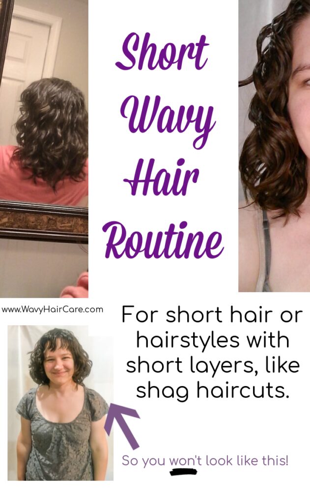 Wavy Hair Routine For Shorter Wavy Hair or Shags - Wavy Hair Care